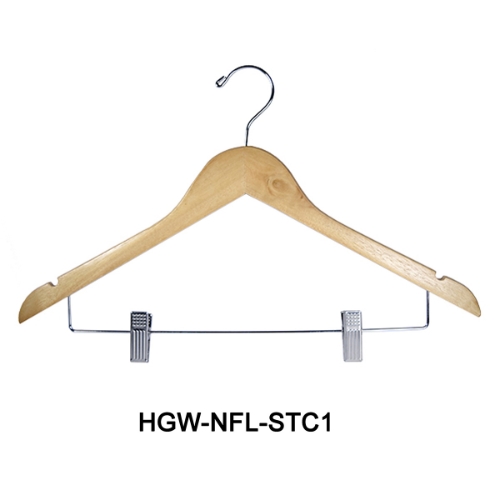 HANGER WOMENS NAT WOOD CHROME 100/ - BradyPLUS