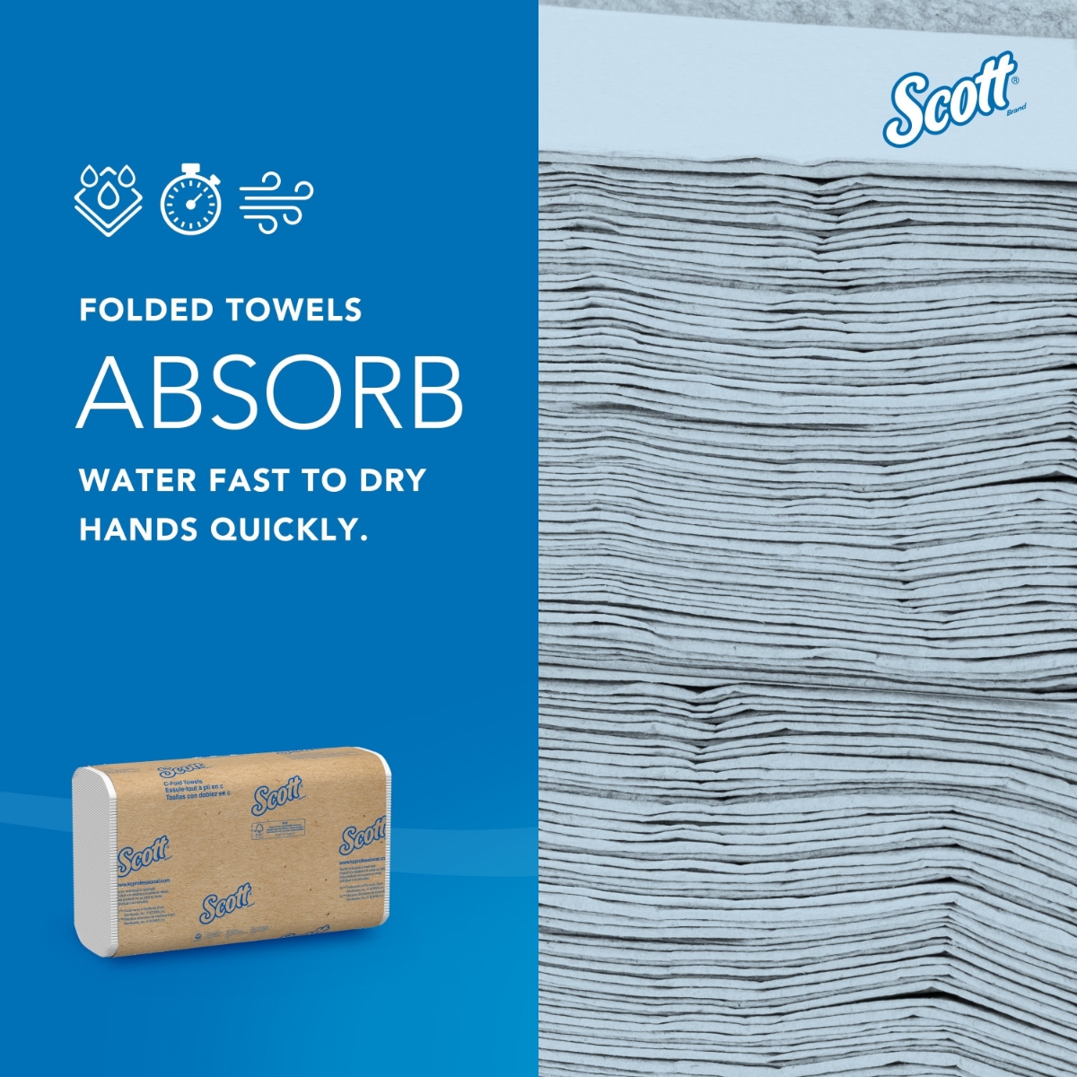 KIM01510 | Kimberly-Clark 01510 Scott® C-Fold 1-Ply Sheet Towel | HILL ...