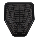 Hospeco® Health Gards® AS-ACDM-P Urinal Drip Mat, Black, 18 in W, 20-1/ ...