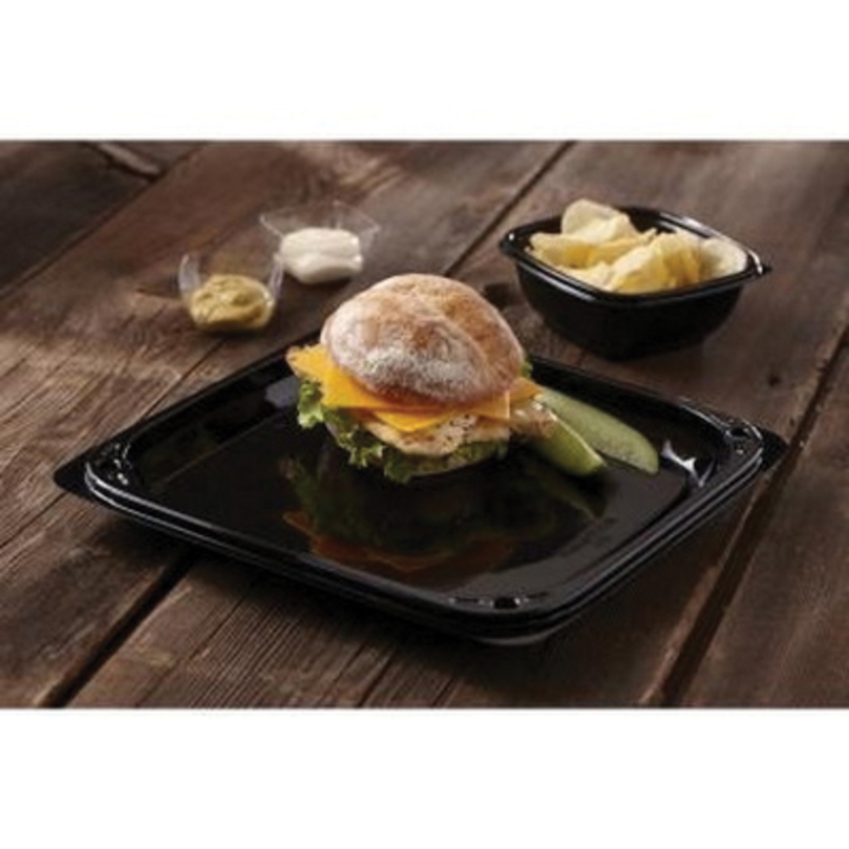 SABC9611 | Sabert C9611 UltraStack® Square PET Thermoformed Platter ...