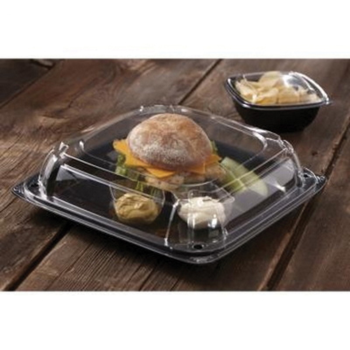 SABC9611 | Sabert C9611 UltraStack® Square PET Thermoformed Platter ...