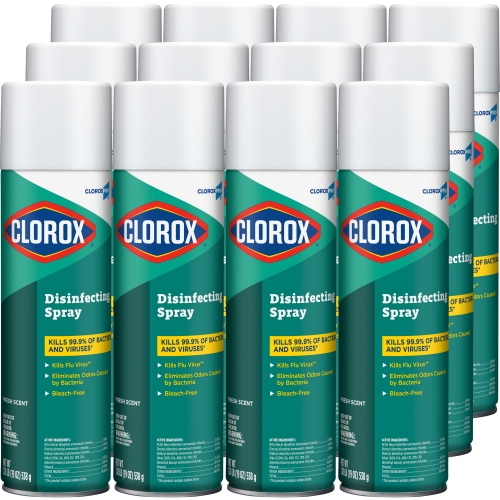 Clorox Pro Disinfecting Spray, Fresh, 19 Ounces, Pack of 12 (38504 ...
